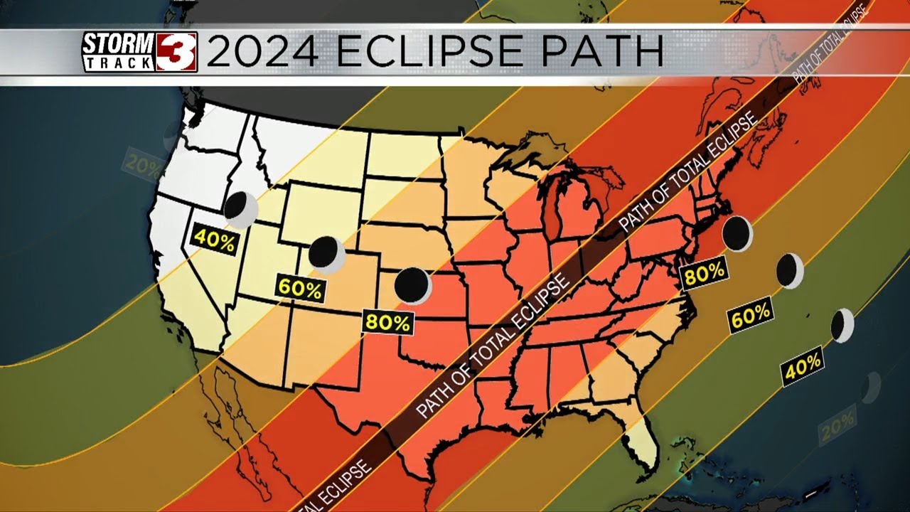 Timing and Total Solar Eclipse Path on April 8th - YouTube