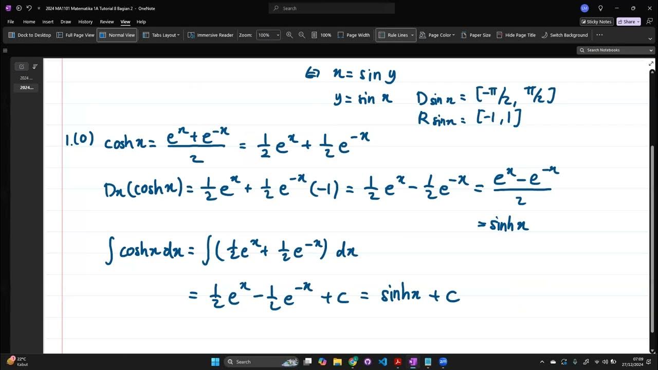2024 MA1101 Matematika 1A Tutorial 8 Part 2 Levina - YouTube