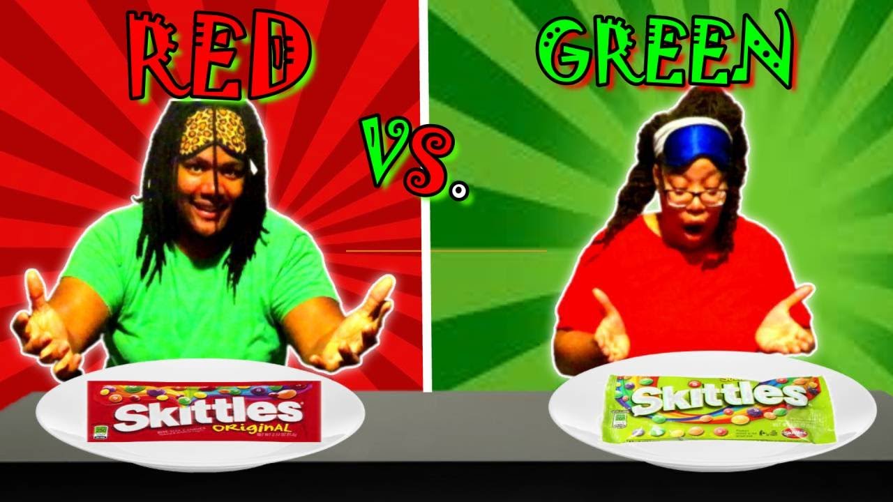 Red Vs. Green Food Challenge!! - YouTube