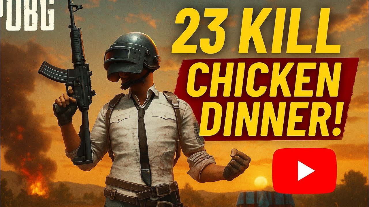 "23 KILLS, 1 Winner! 🏆 | PUBG Chicken Dinner Ka Asli King!" #pubg # ...