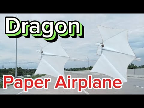 DIY Dragon Paper Airplane ️|| How to Make A Paper Airplane Dragon - YouTube