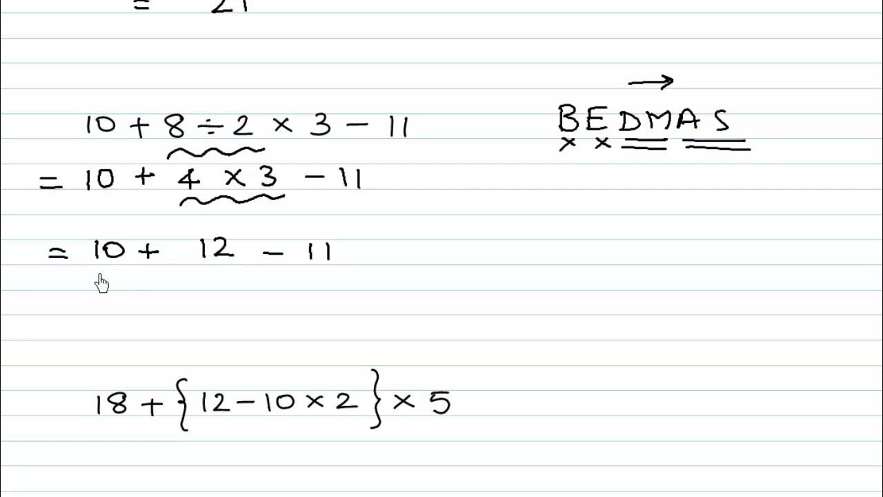 Order of Operations BEDMAS / PEMDAS / BODMAS - YouTube
