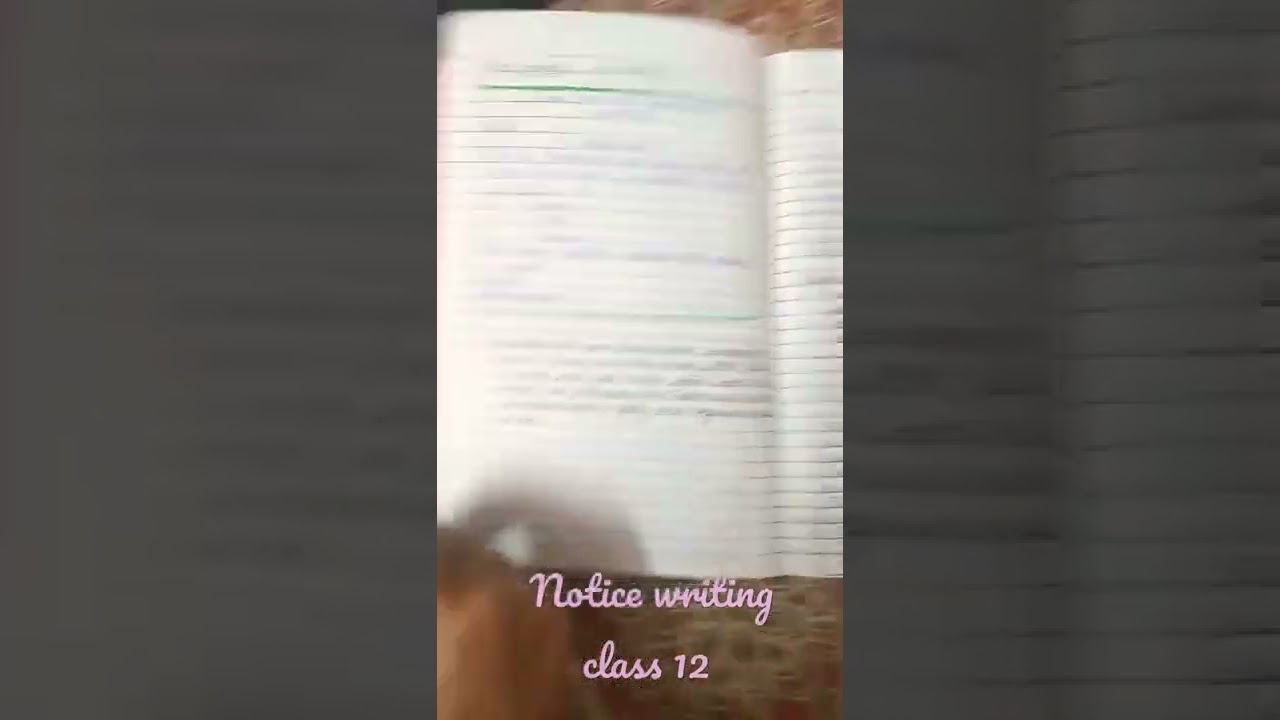 Notice writing Class 12 notes and examples - YouTube