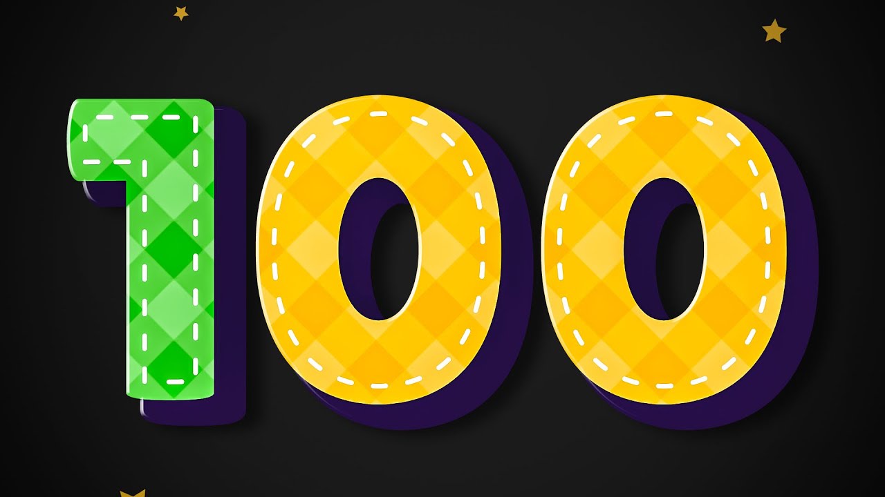 Coloring World: Learn Counting 1-100 | Cartoons For Kids | Count to 1 ...