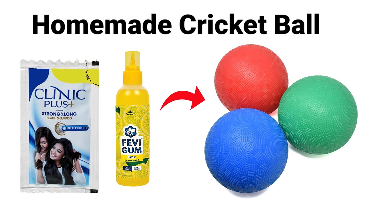 How to make Cricket Ball at home easy | DIY Bouncing Ball | Homemade ...