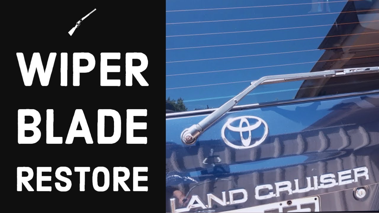 PAINTING WIPER BLADE ARMS 100 SERIES LANDCEUISER - YouTube