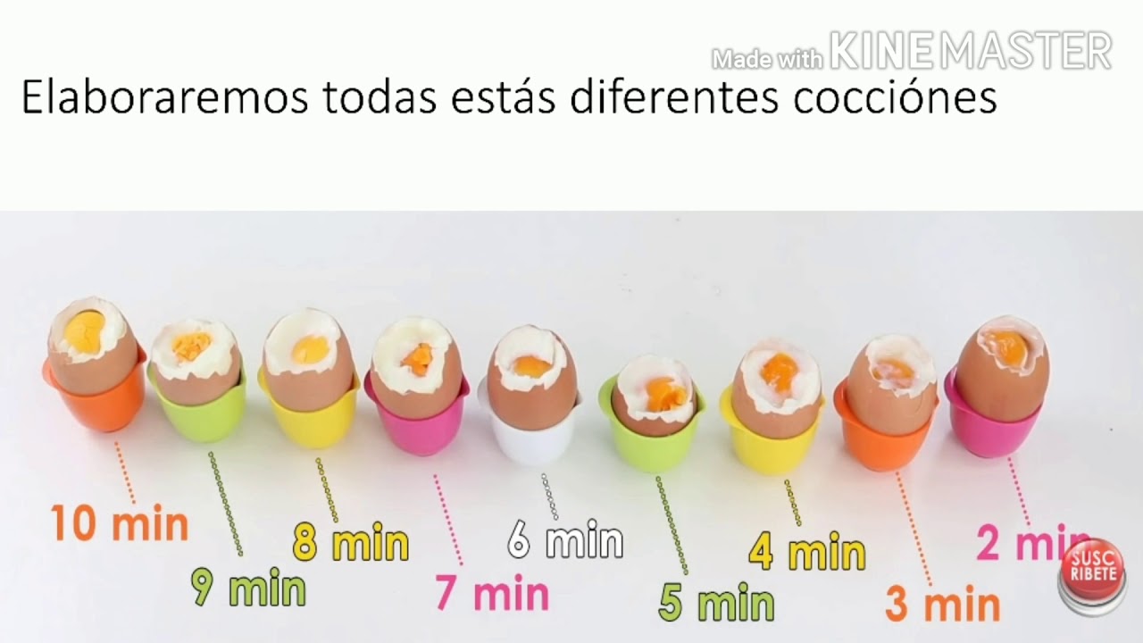 Huevo cocido diferentes tipos de cocción - YouTube
