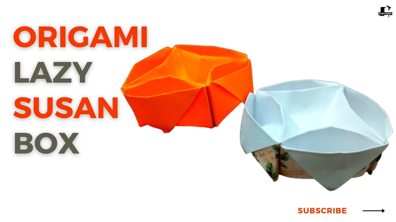 Origami Lazy Susan Box | origami box | paper box #origamibox #subscribe ...