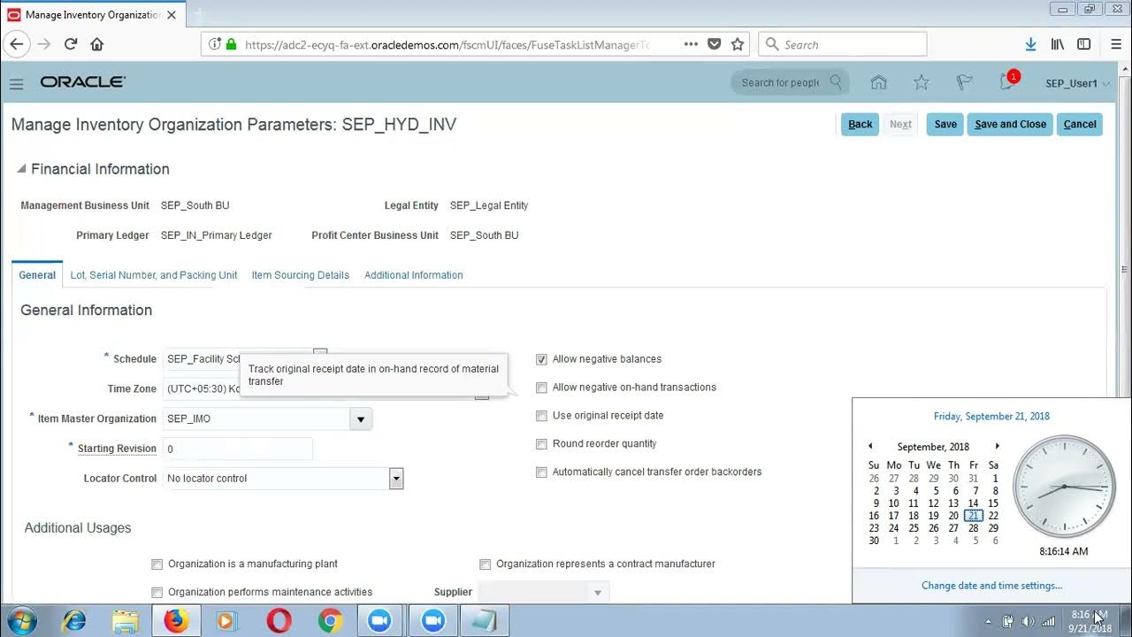Oracle Fusion Cloud Inventory and Sub Inventory Creation (V11) #Oracle Fusion Cloud #Oracle ...