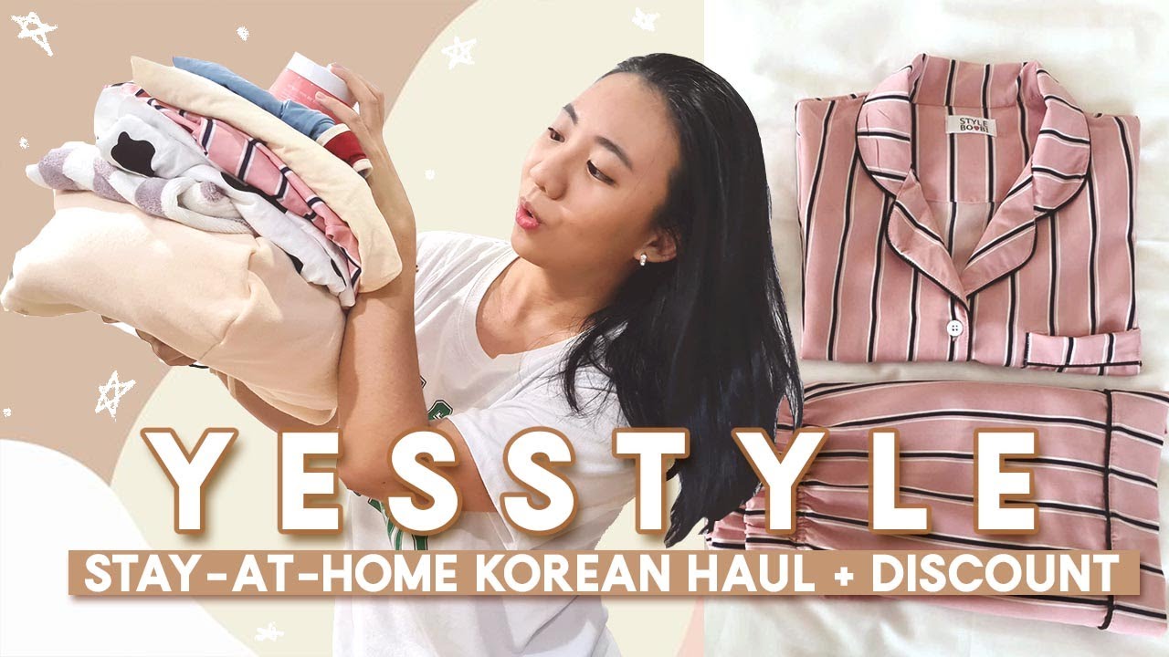 Trendy Stay-at-Home Korean Haul + DISCOUNT YesStyle Haul | itsMae - YouTube