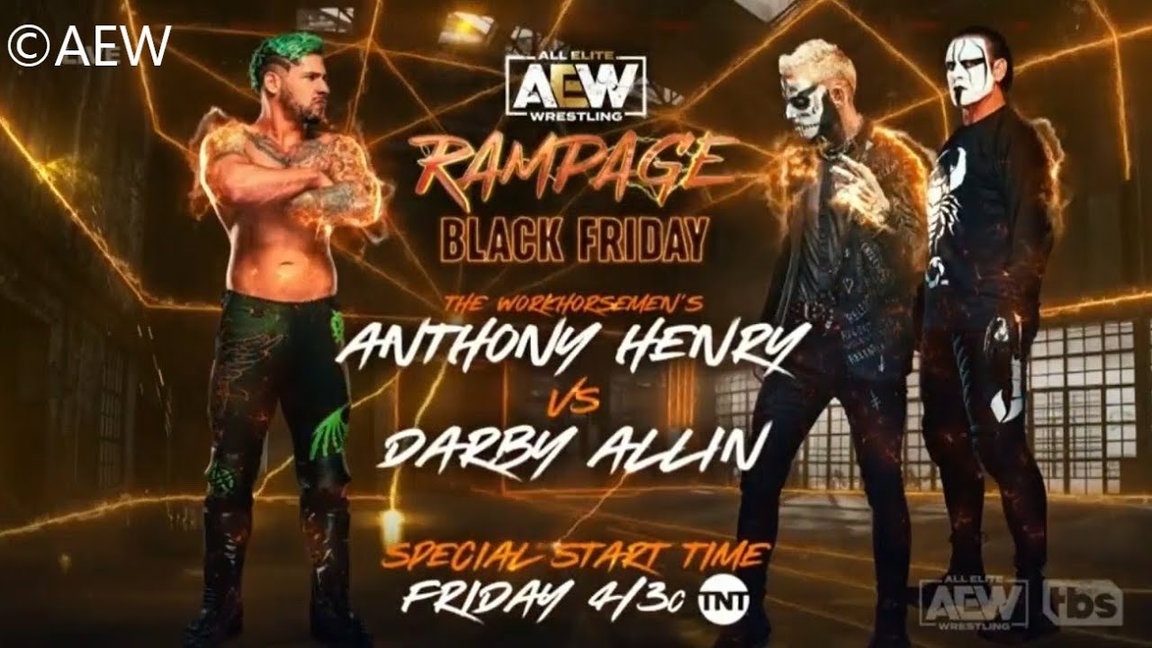 Darby Allin vs Anthony Henry / Singles Match / AEW Rampage #69 Black Friday 2022 / WWE 2K22 ...