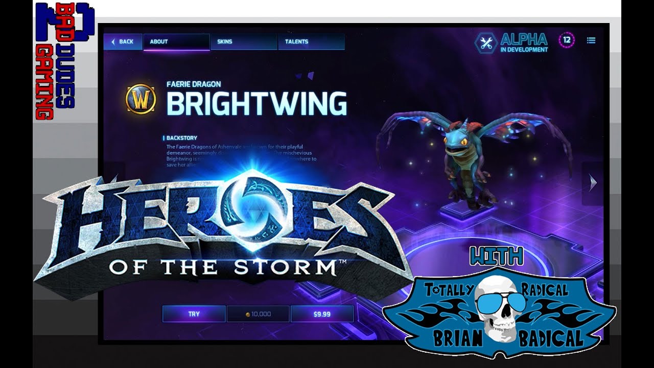 Heroes of the Storm Alpha - Brightwing - Abilities Skins Talents - Two ...