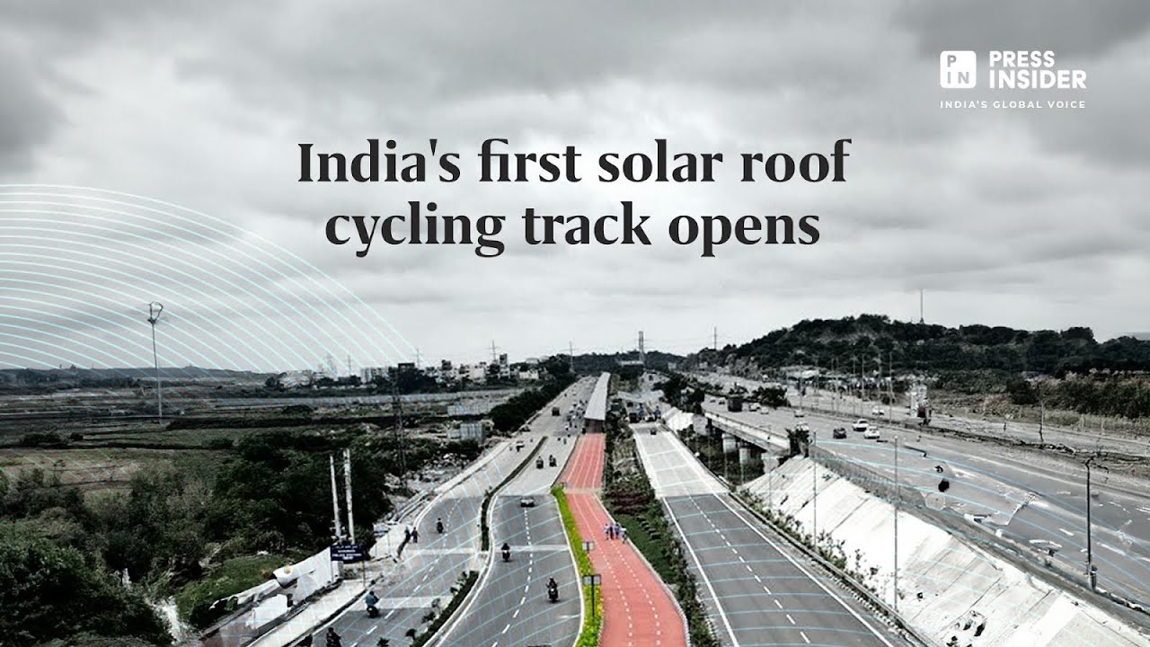India’s First Solar Roof Cycling Track Opens | Press Insider - YouTube