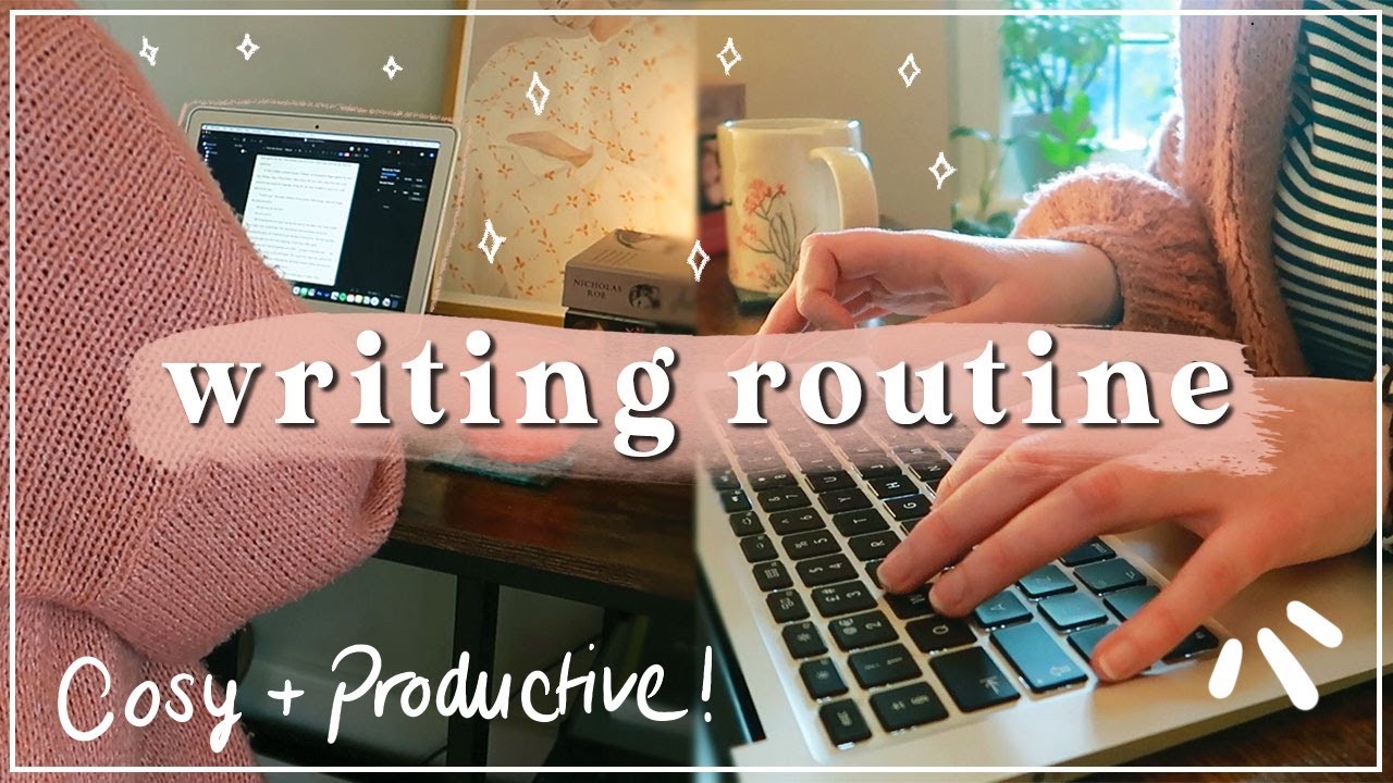 MY COSY & PRODUCTIVE WRITING ROUTINE ☁️ 🏻 | how I write 4000 words a ...