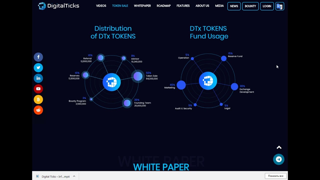 Digital Ticks ICO survey (UKR) Огляд проекту - YouTube