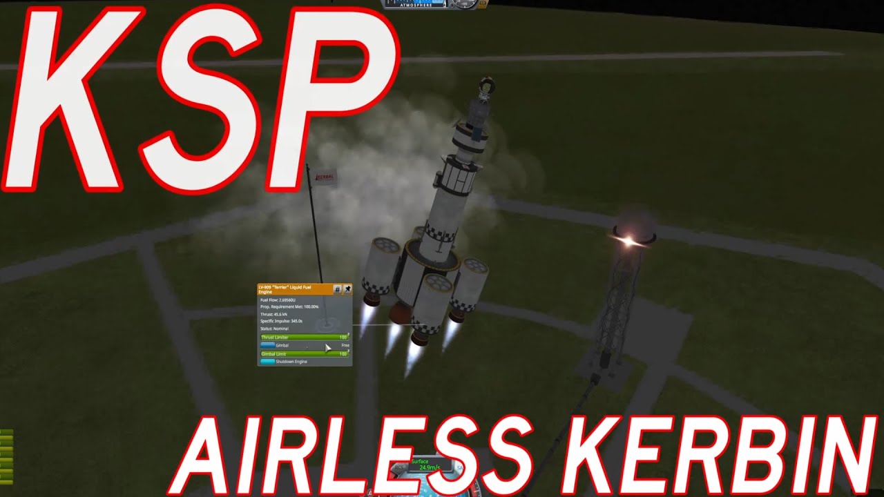 KSP but Kerbin has No Atmosphere... (Scrapped Video) - YouTube