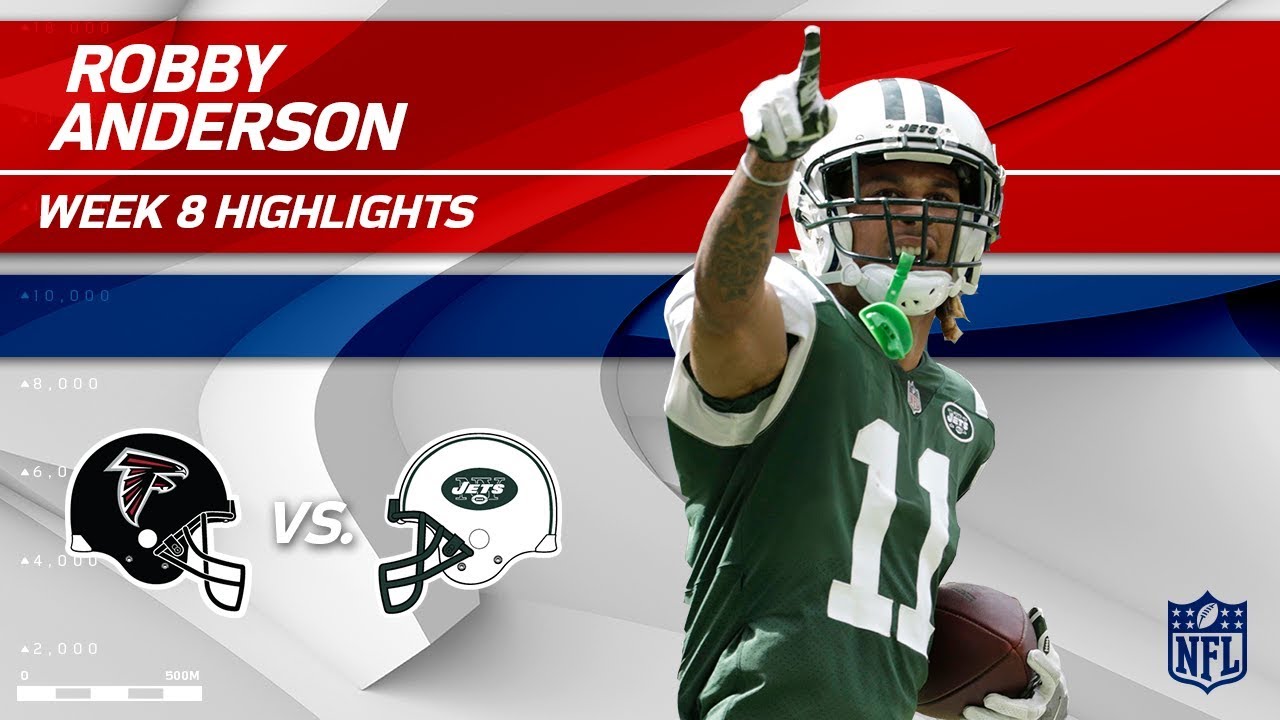 Robby Anderson's 6 Grabs, 104 Yards & 1 TD! | Falcons vs. Jets | Wk 8 ...