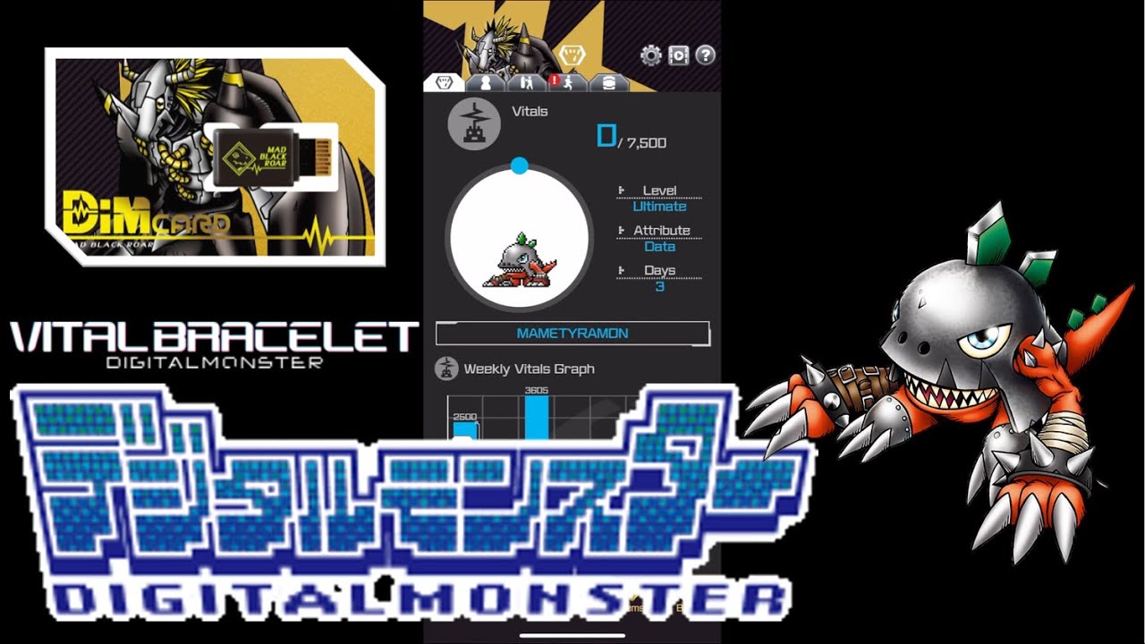 Digimon Vital Bracelet Lab - Journal Log #59 Mametyramon - YouTube
