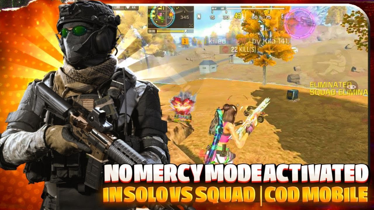 NO MERCY MODE ACTIVATED IN SOLO VS SQUAD | COD MOBILE - YouTube