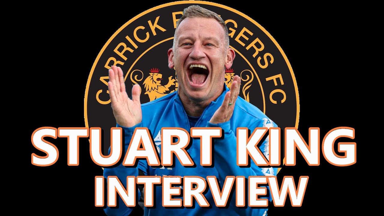 Carrick Rangers Vs Newry City - Stuart King Interview - YouTube