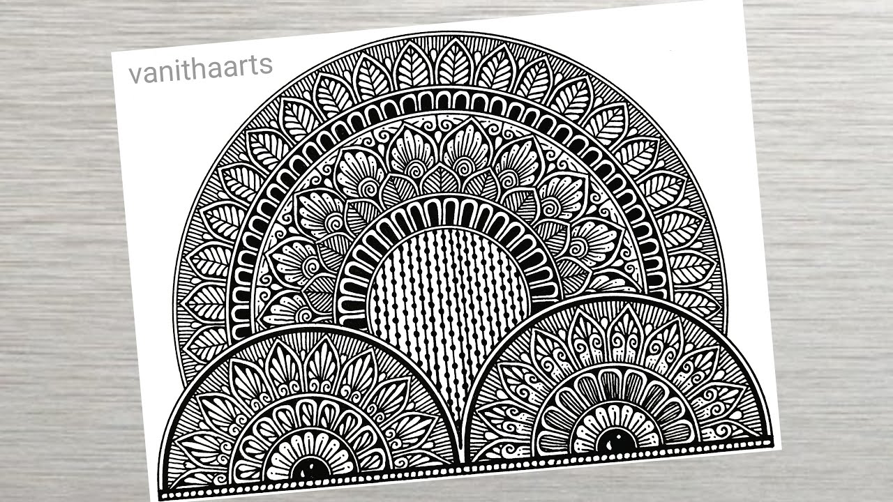How to draw Mandala Art for Beginners | mandala tutorial stepbystep ...
