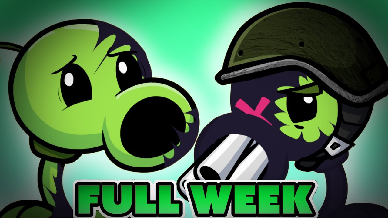FRIDAY NIGHT FUNKIN mod EVIL Boyfriend VS Peashooter FULL WEEK ...