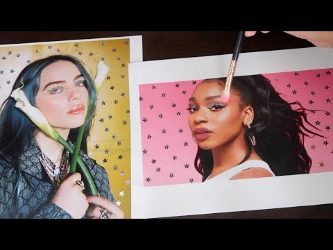 ASMR Putting Makeup on Normani & Billie Eilish