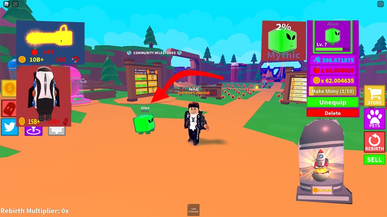 I Got The Best Items/Pets In Fruit Collecting Simulator - YouTube