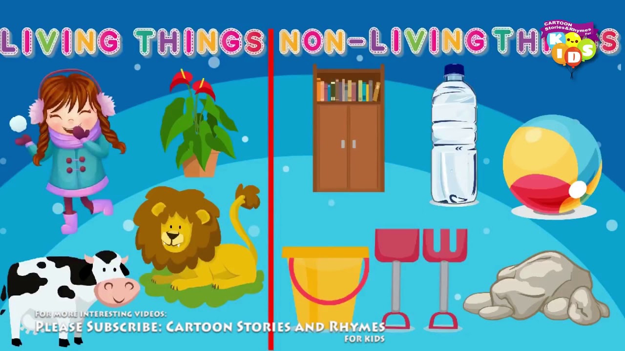 E Lesson 3 Living and Non Living Science Class 1 - YouTube