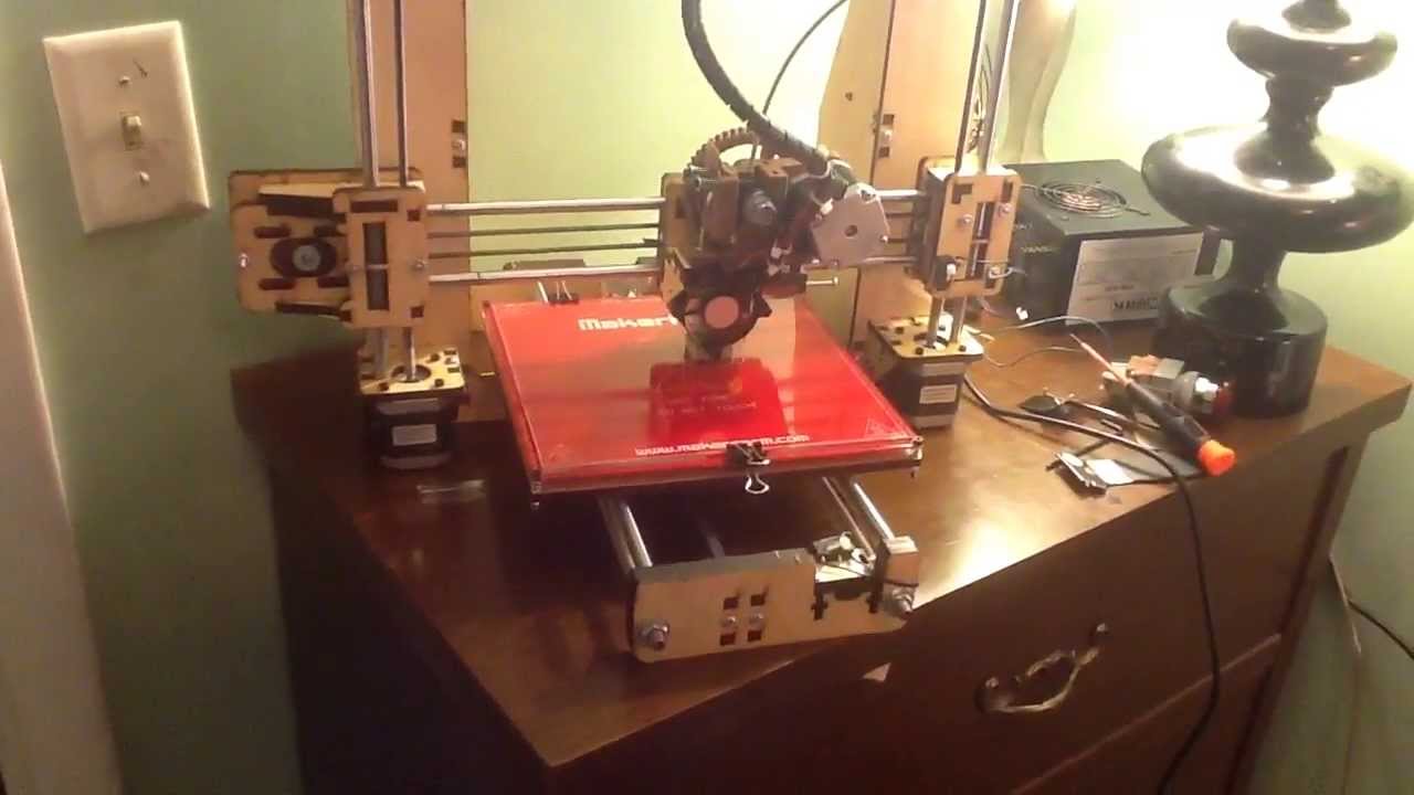 Prusa i3 First Print - YouTube