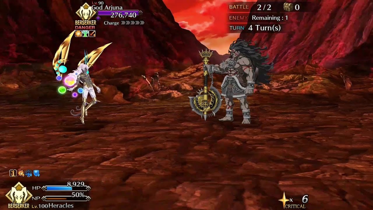 FGO NA - Solo - Hercules vs Limbo and God Arjuna - 5th Anniversary ...