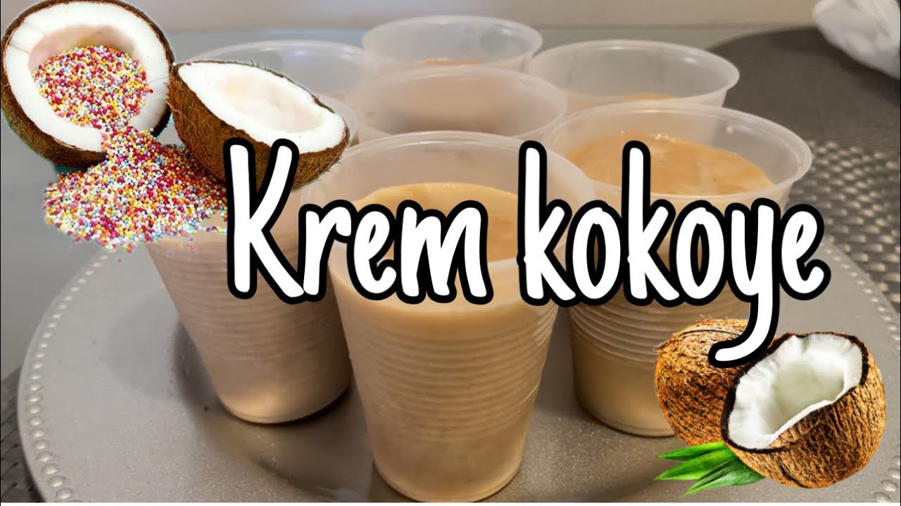 Koman pou fe krem kokoye a lait byen fasil byen gou - YouTube