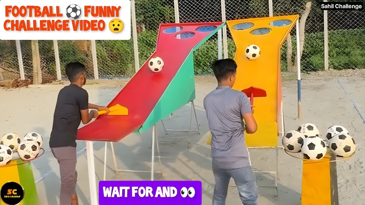 Football ⚽ Funny Challenge Video 😧 || Wait For And 👀/ Sahil Challenge ...