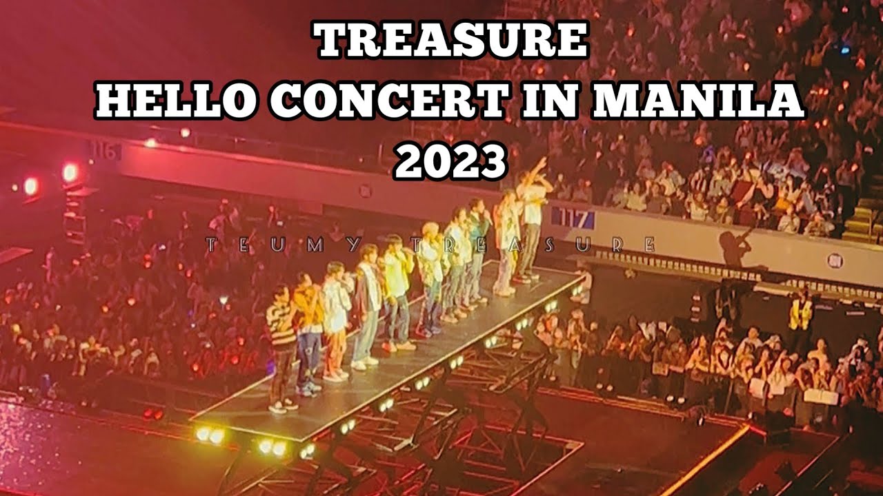 TREASURE HELLO concert in Manila 2023 (full Day 1) - YouTube