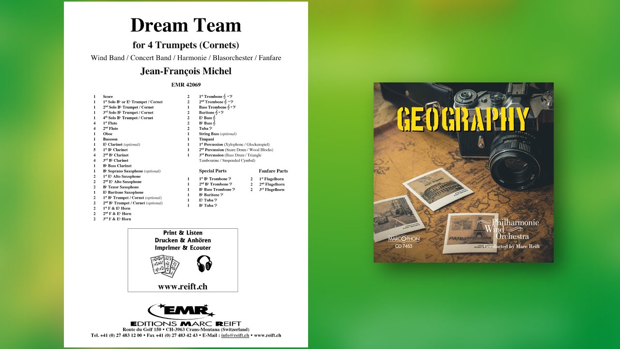 Jean-François Michel: Dream Team - Editions Marc Reift - for Concert ...