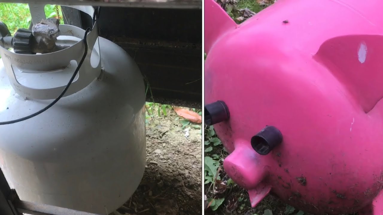MAKING “cute” animals out of “old propane tanks” - YouTube