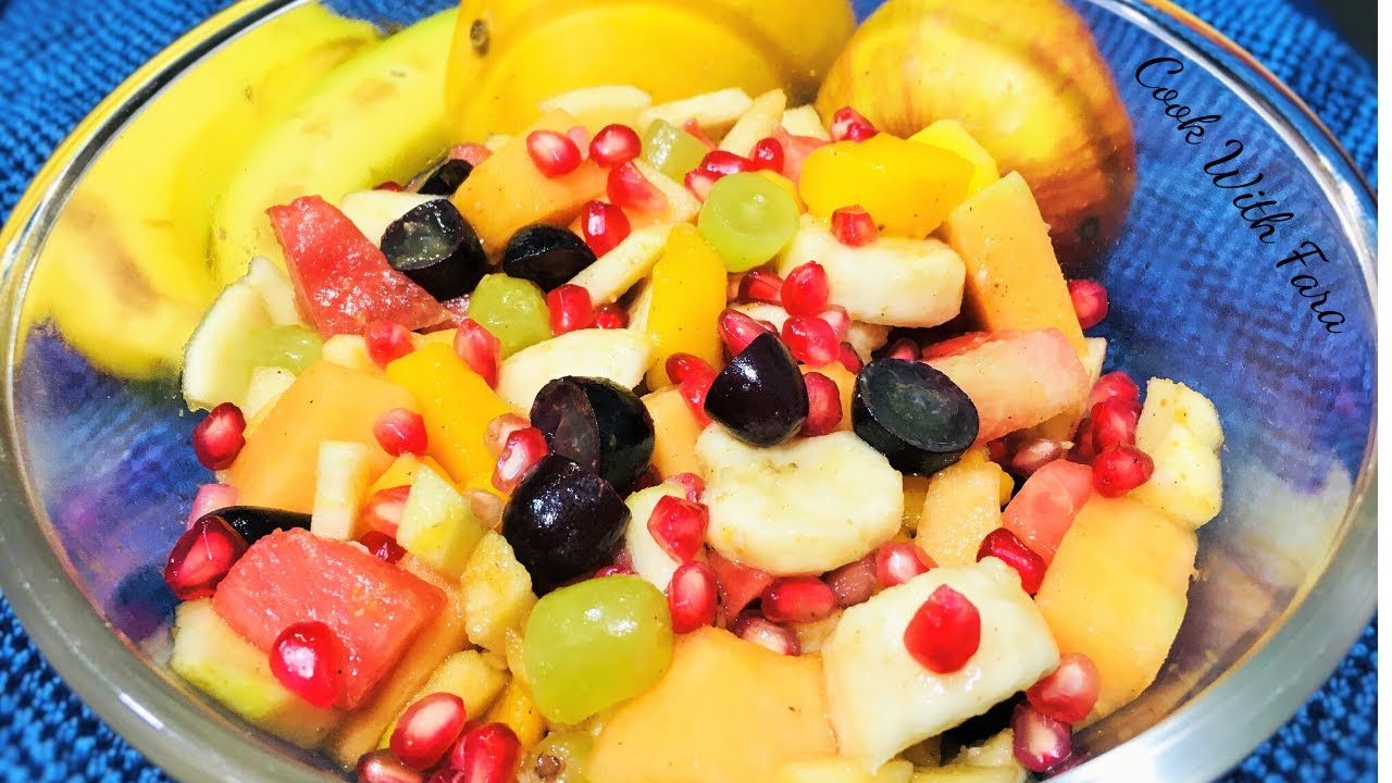 Fruit chaat recipe | how to make spiced fruit chaat | masala fruit ...