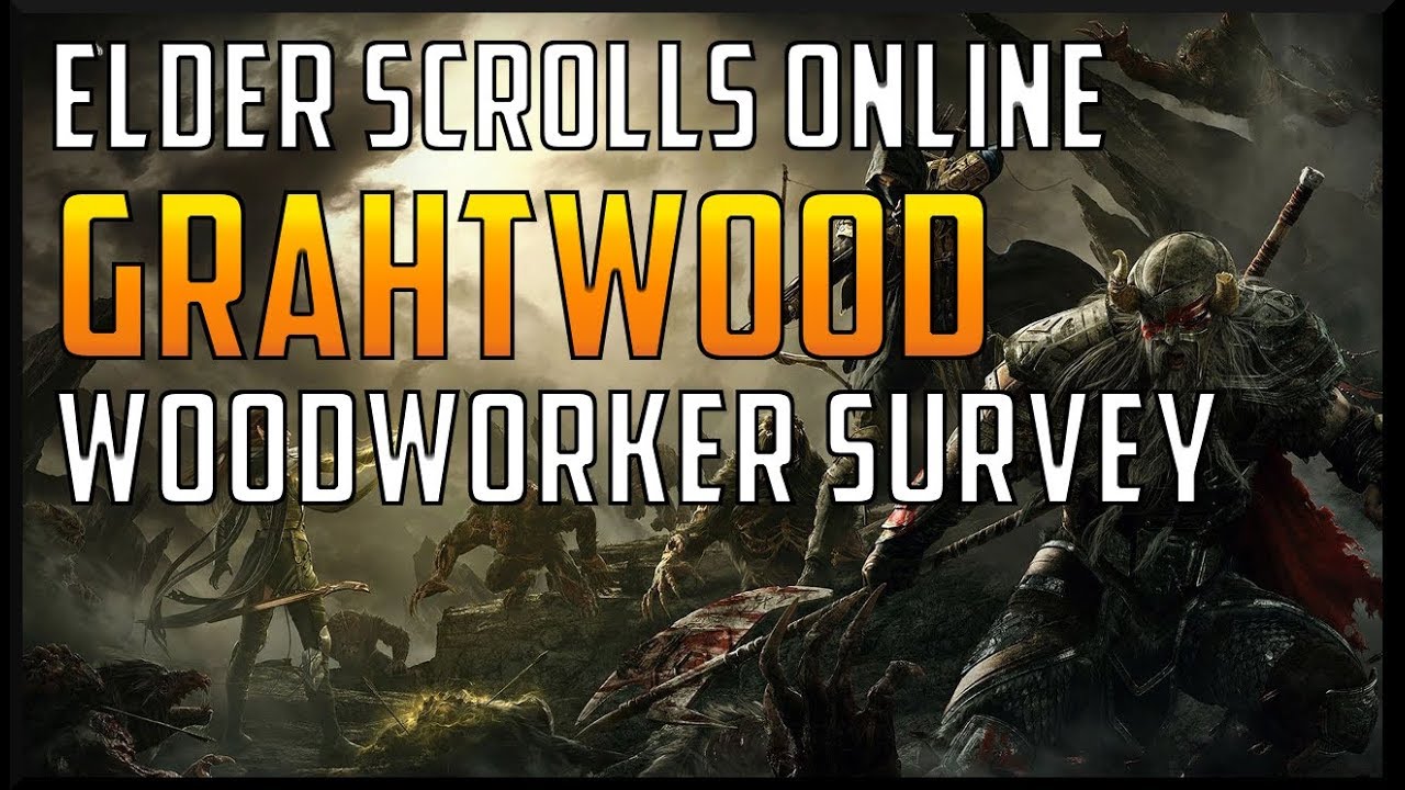 Elder Scrolls Online - Woodworking Survey (Grahtwood) - YouTube