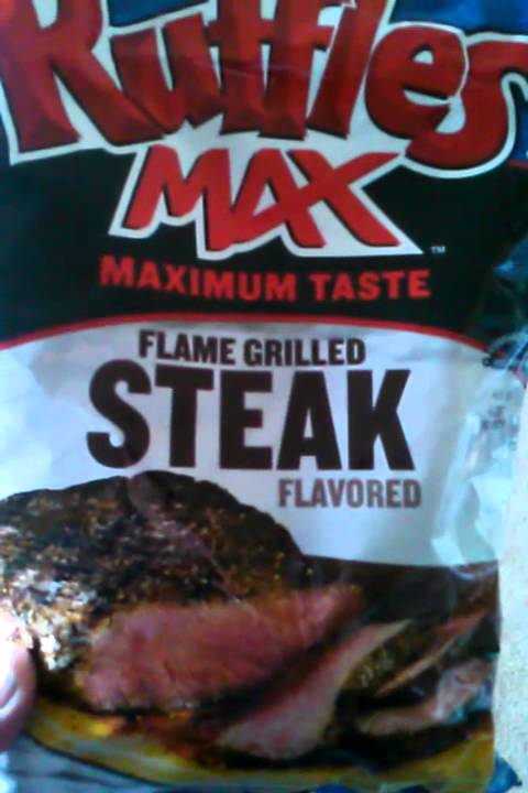 Ruffles Max Flame Grilled Steak Flavored Chips - YouTube