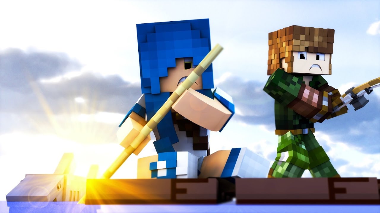 EXPLORANDO O OCEANO : RAFT MINECRAFT 3# - YouTube