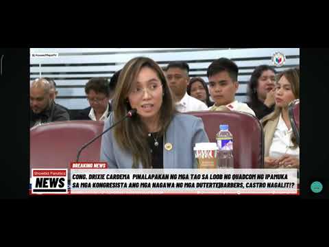 cong cardema salute quadcom pinahiya Ng Isang babaeng congresista ...