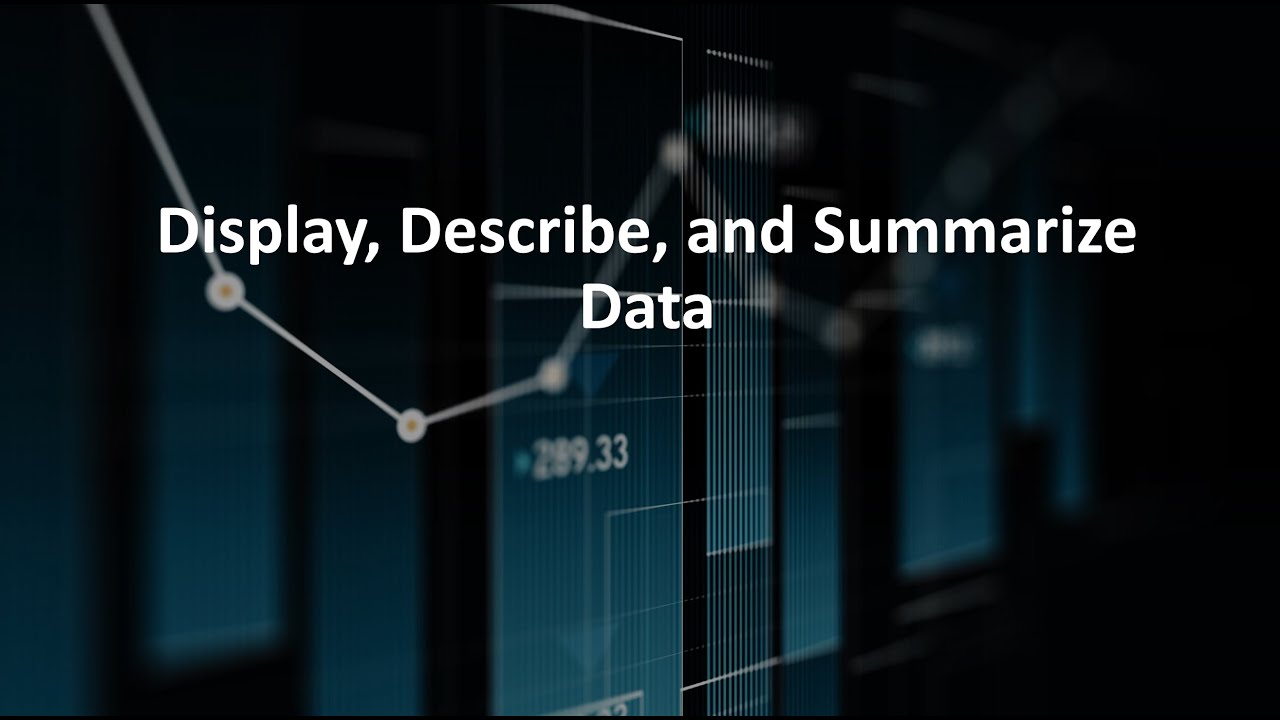 12 Display, Describe, and Summarize Data_Part 2_Venn Diagram&Pie Chart - YouTube