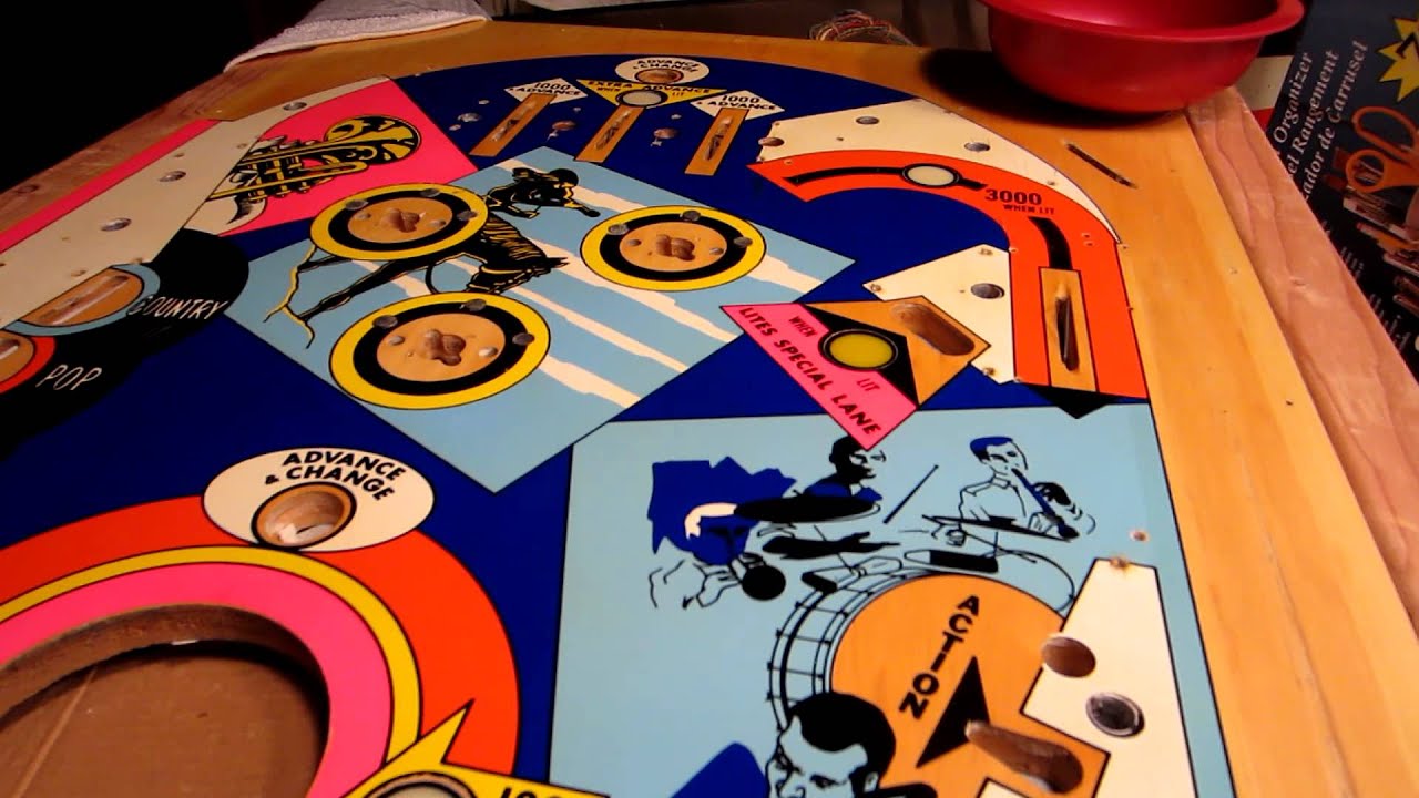 First Attempt: Touching up Pinball Playfield with Acrylic Paint, Dark ...