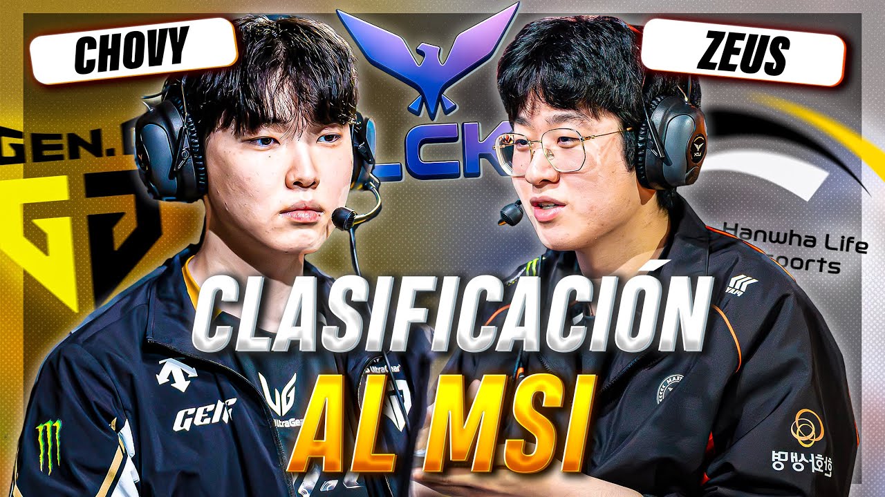 ZEUS vs CHOVY SERIE INFARTANTE POR PASE AL MSI 2025!! 😱 // GEN G vs HLE ...