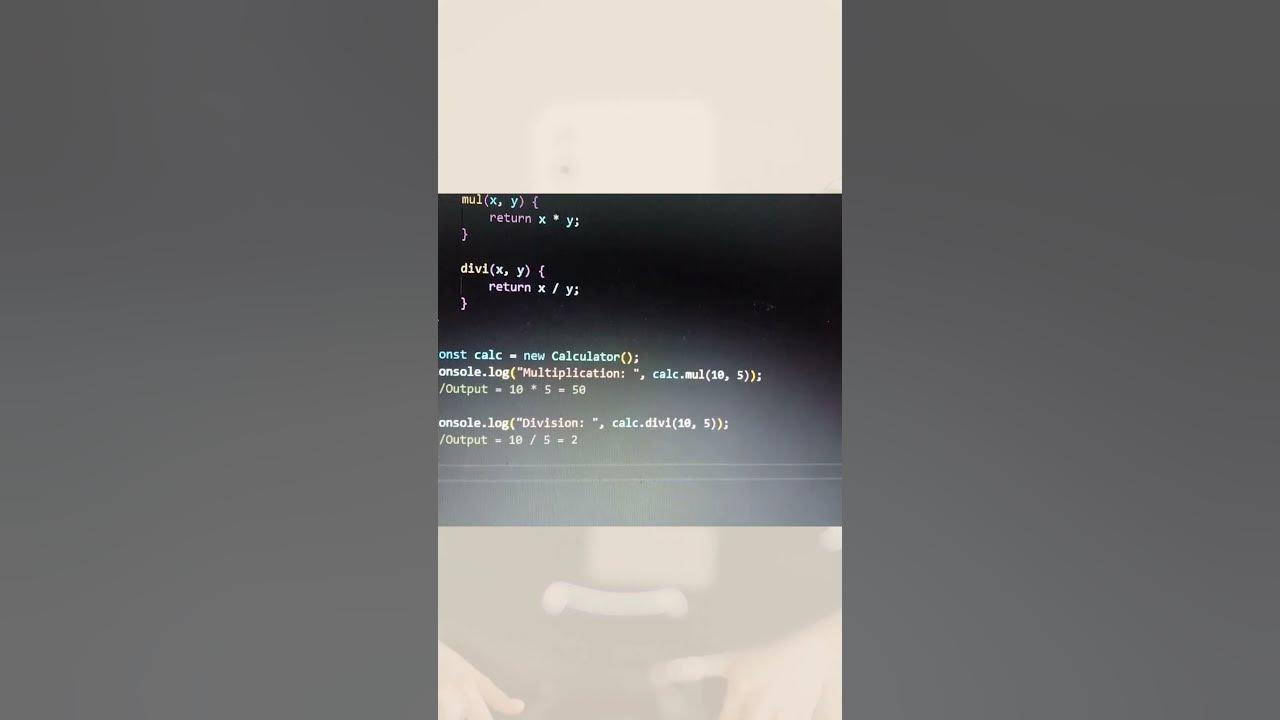 ⭐️Using a Class to Write Multiplication & Division in Javascript💫#100dayscodingchallenge # ...