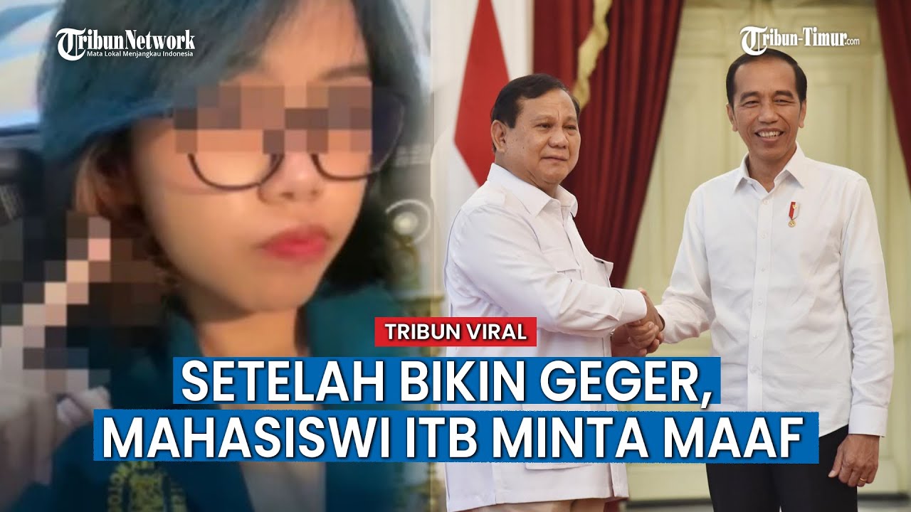 Mahasiswa ITB Kreator Meme Jokowi Prabowo Kini Minta Maaf, Akui ...