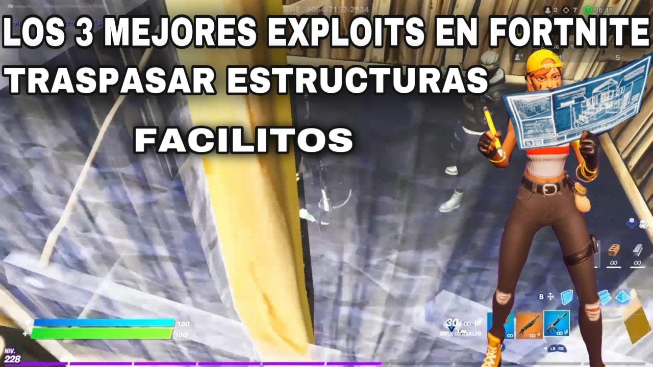 LOS 3 MEJORES EXPLOITS EN FORTNITE | TRANSPASAR ESTRUCTURAS MUY ...