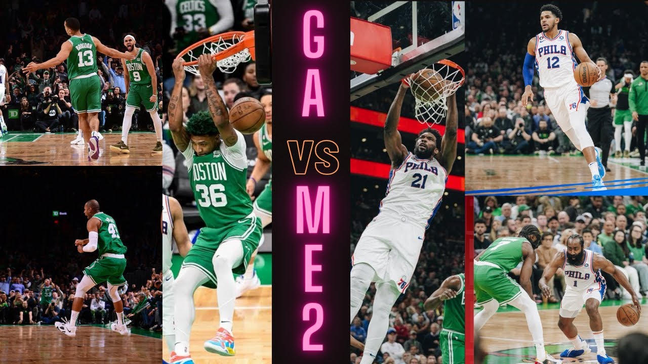 Game 2 Celtics Boston vs Philadelphia 76ers high lights - YouTube