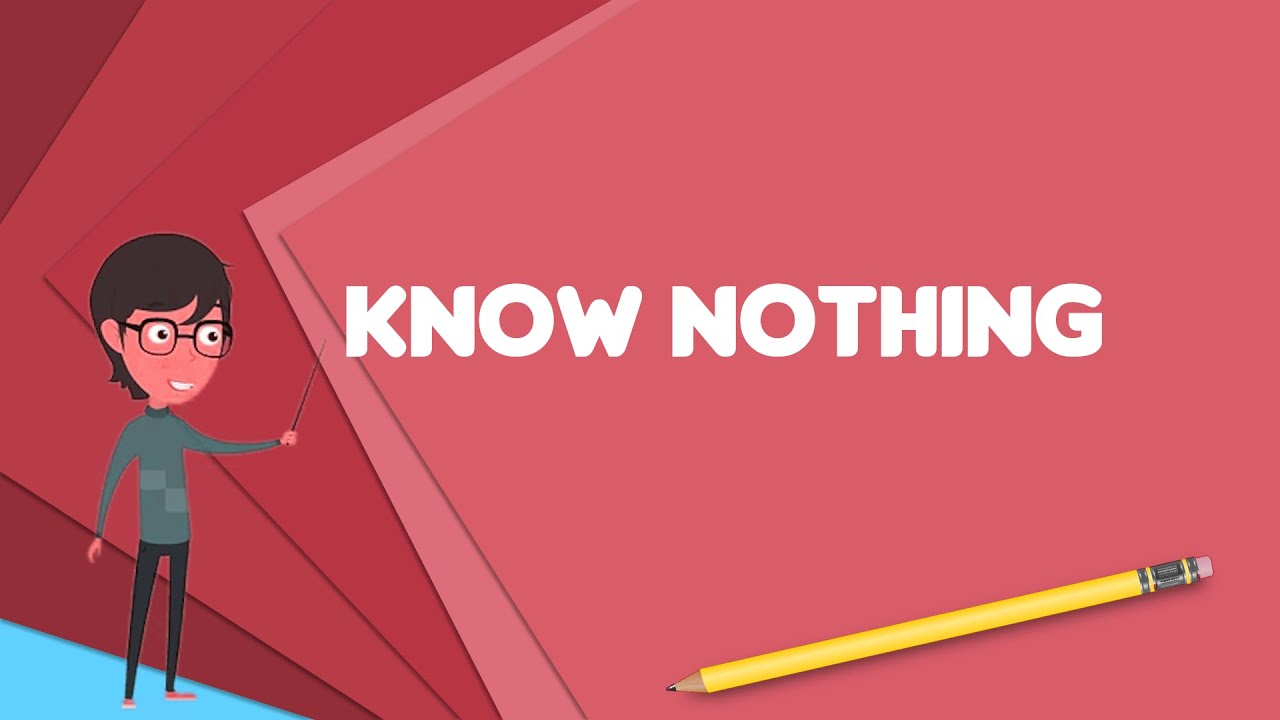 What is Know Nothing? Explain Know Nothing, Define Know Nothing ...
