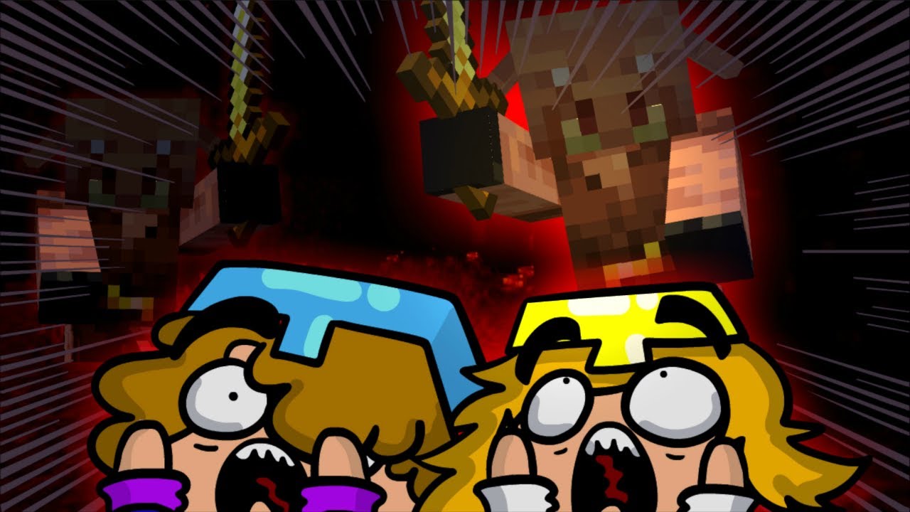 How we explored the Minecraft 1.16 (two screaming girls) - YouTube
